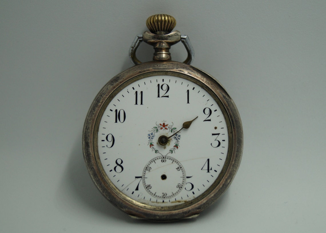 Not-working Watch Silver Pocket Watch Old Watch Unique Watch | Etsy
