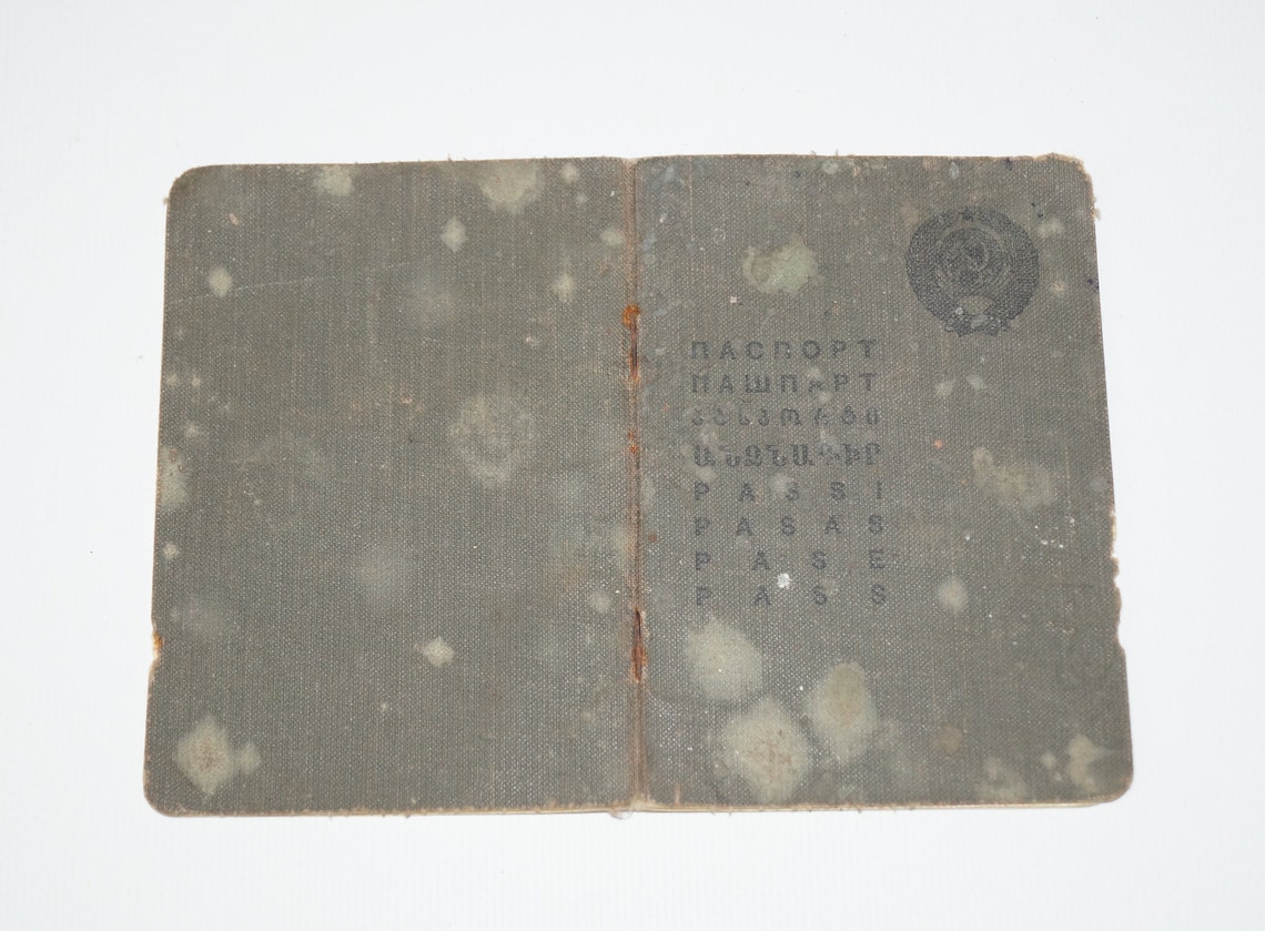 Passport Ussr Old Passport Soviet Union Rare Passport Rare | Etsy