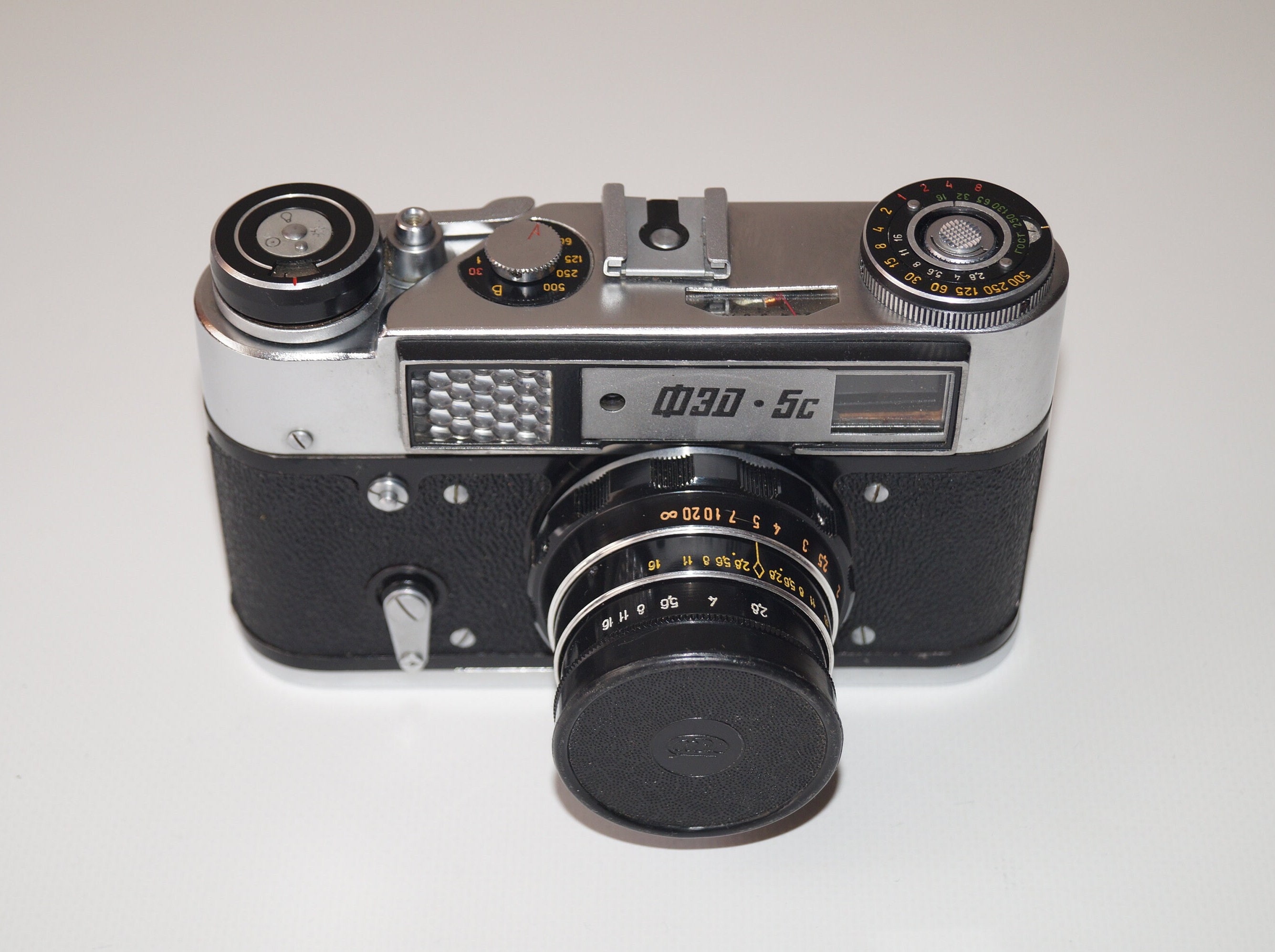 leather FED stylish camera glass collection of cameras black metal ...