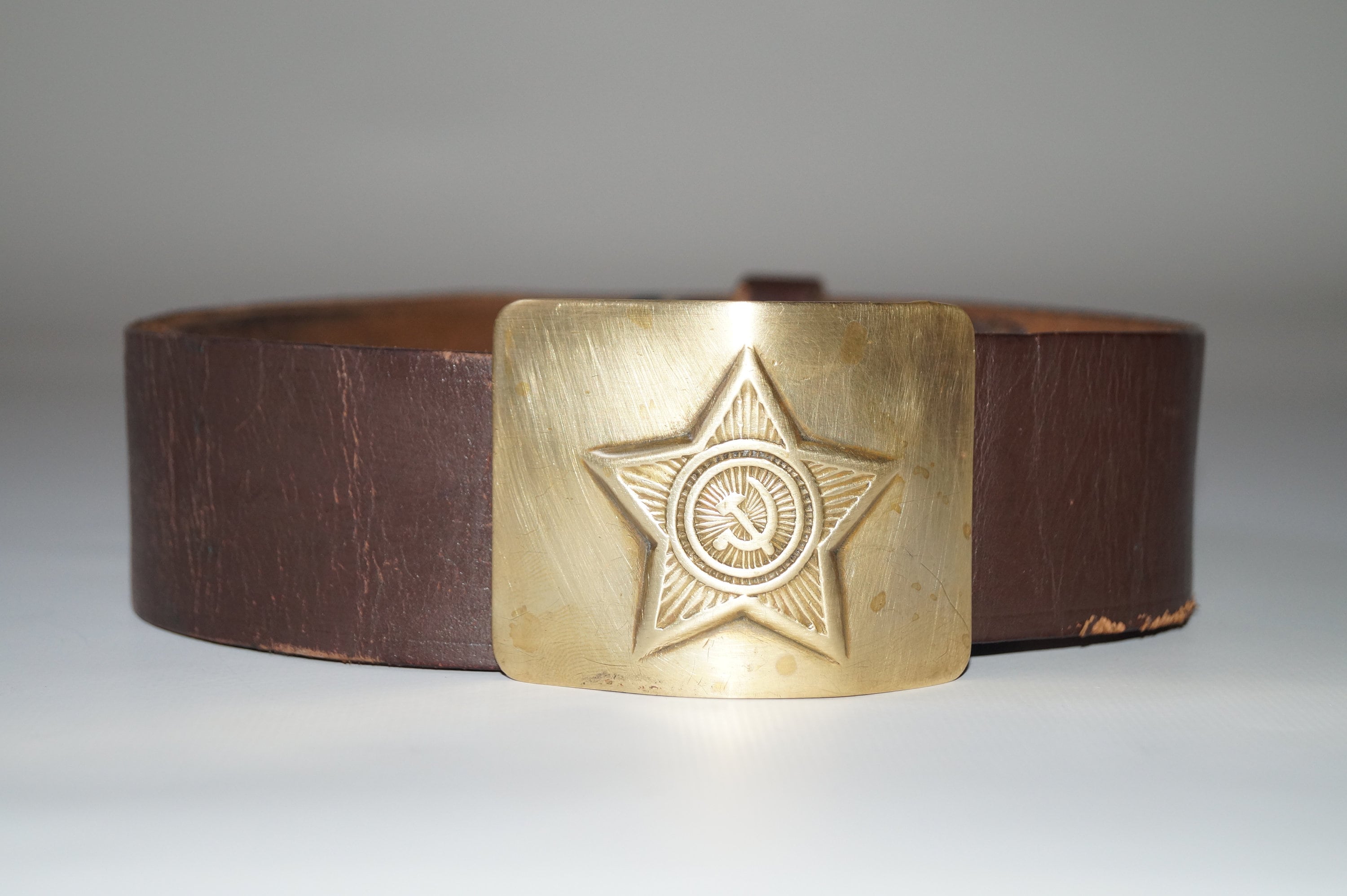 Collectibles Art & Collectibles Militaria Old Soviet Army belt silver ...