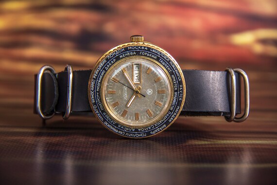 Raketa watch Raketa cities World time watch Mechanica… - Gem