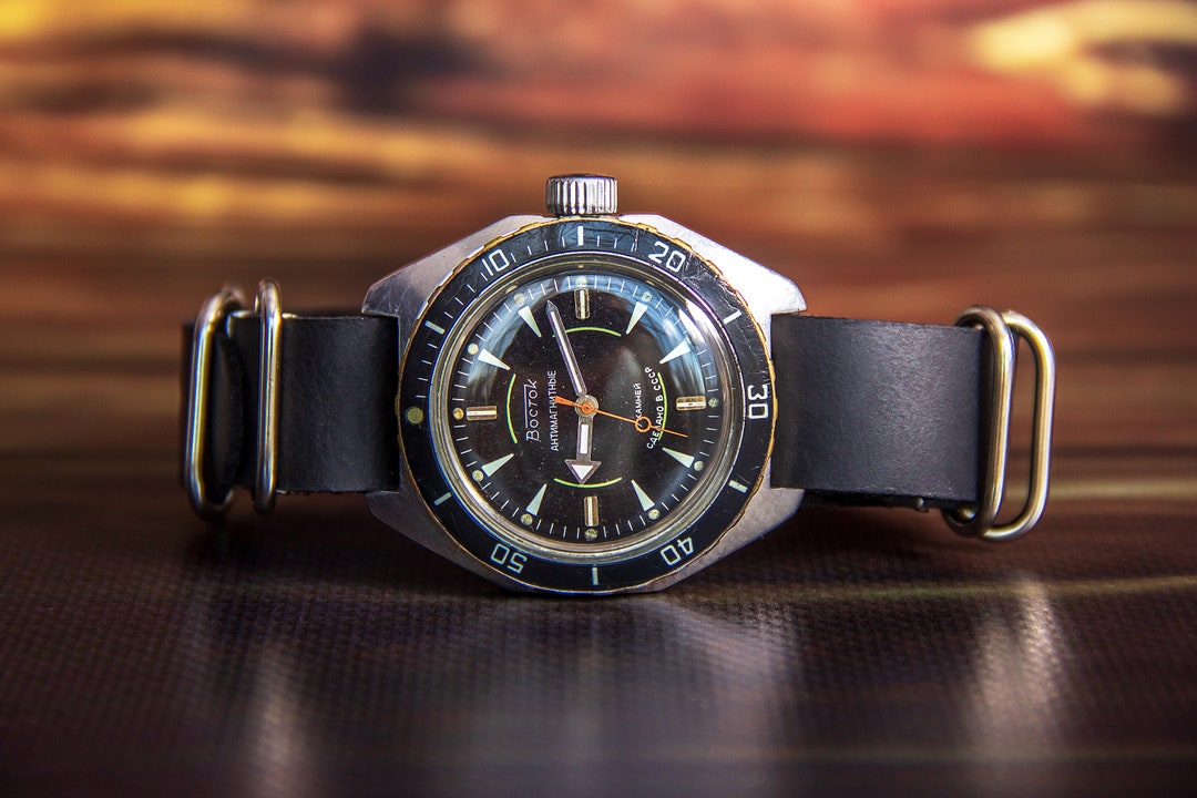 Vostok Amphibia Soviet Watch Mechanical Watch Vostok Watch Vintage ...