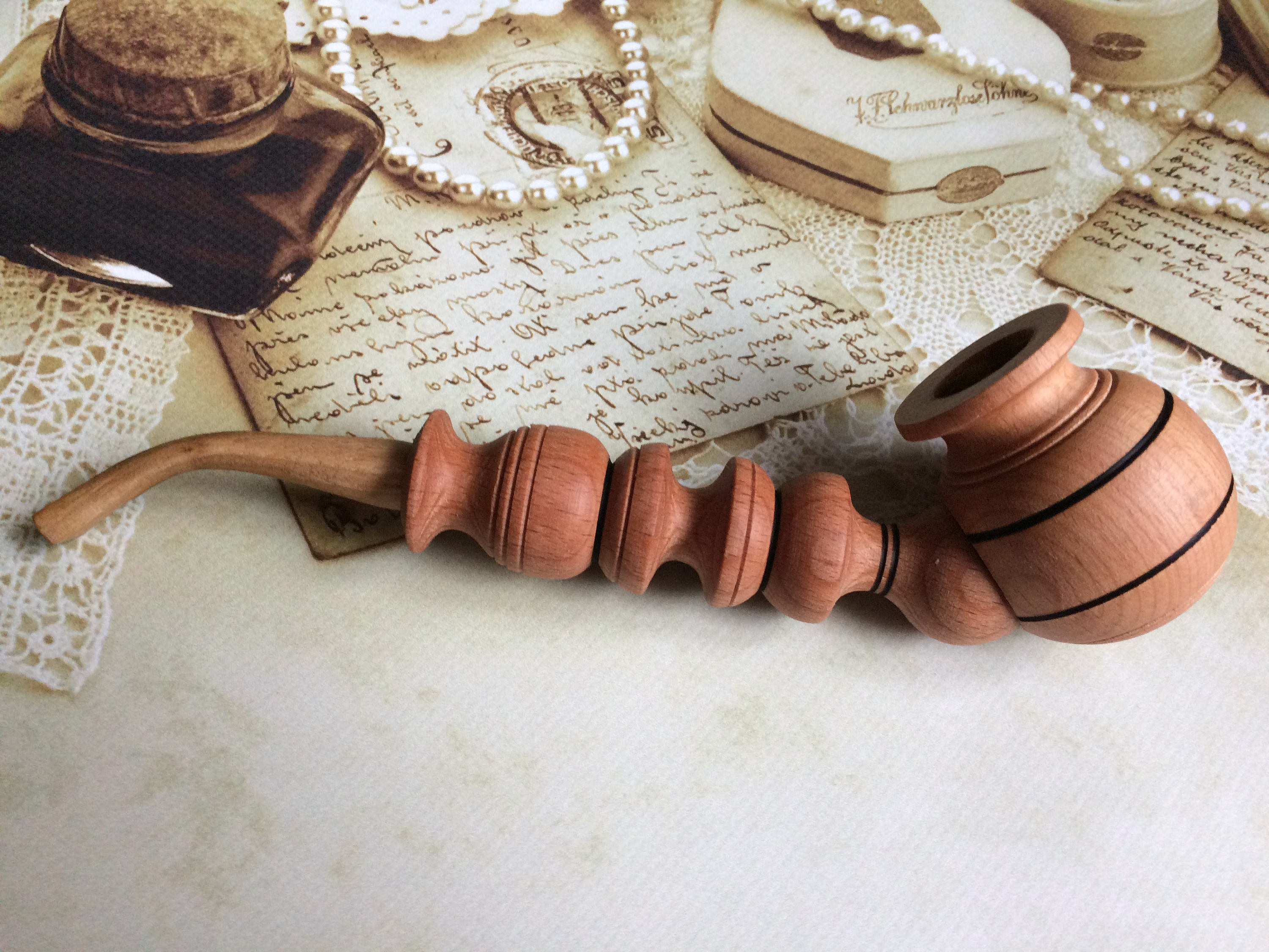 Accesorios para fumar Pipa de madera Pipa de tabaco Pipa de - Etsy España