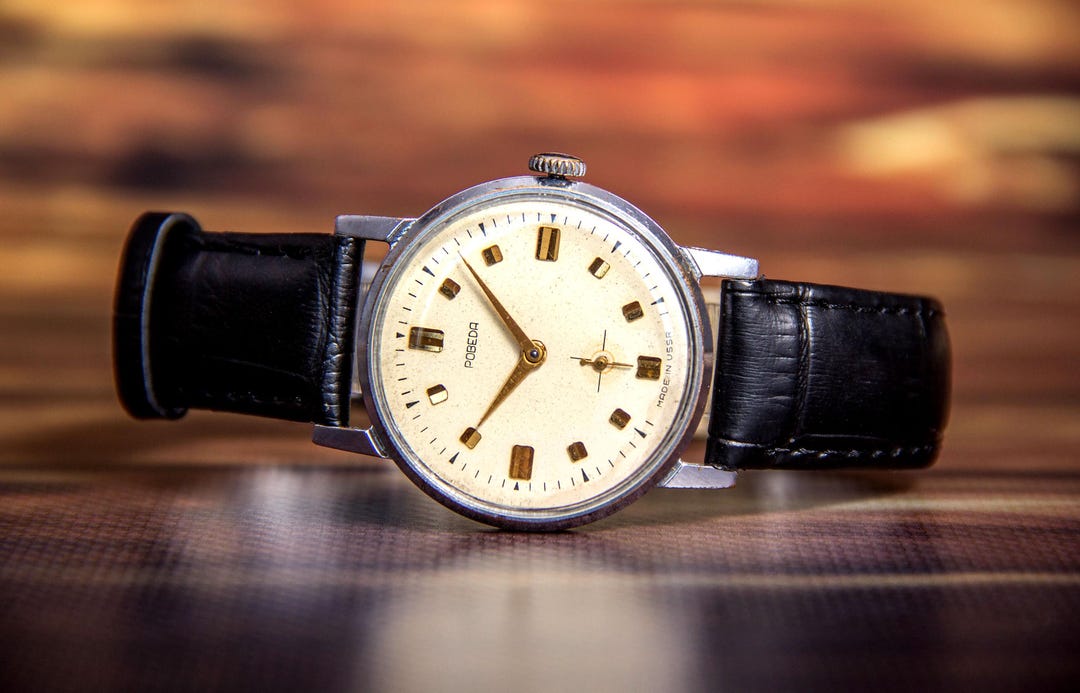 Pobeda Watch Soviet Mechanical Watch Vintage Rare Mens Collectible ...