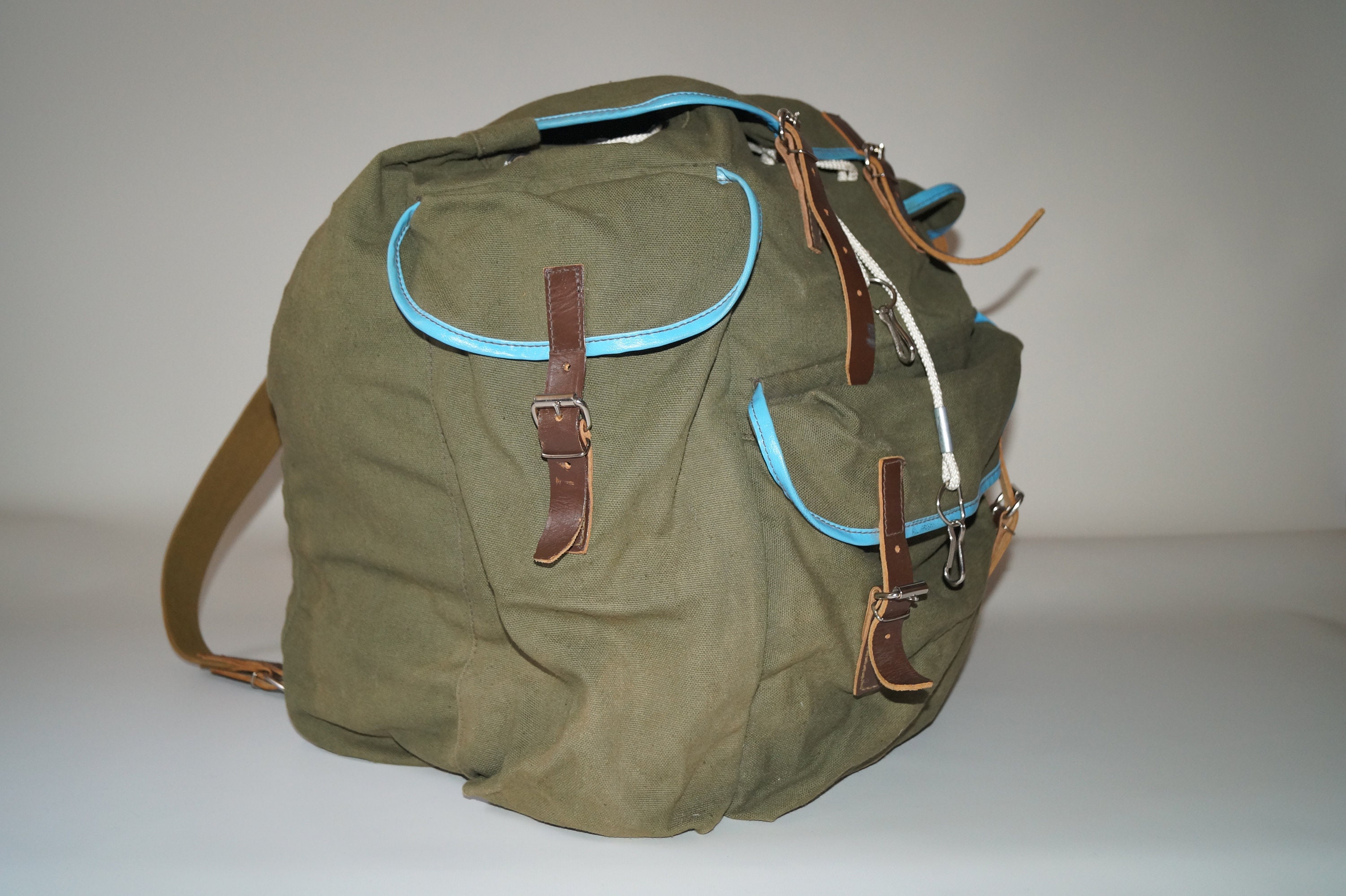 Big Travel Bag Soviet Bag Made in Ussr Old Bag Soviet Duffel - Etsy