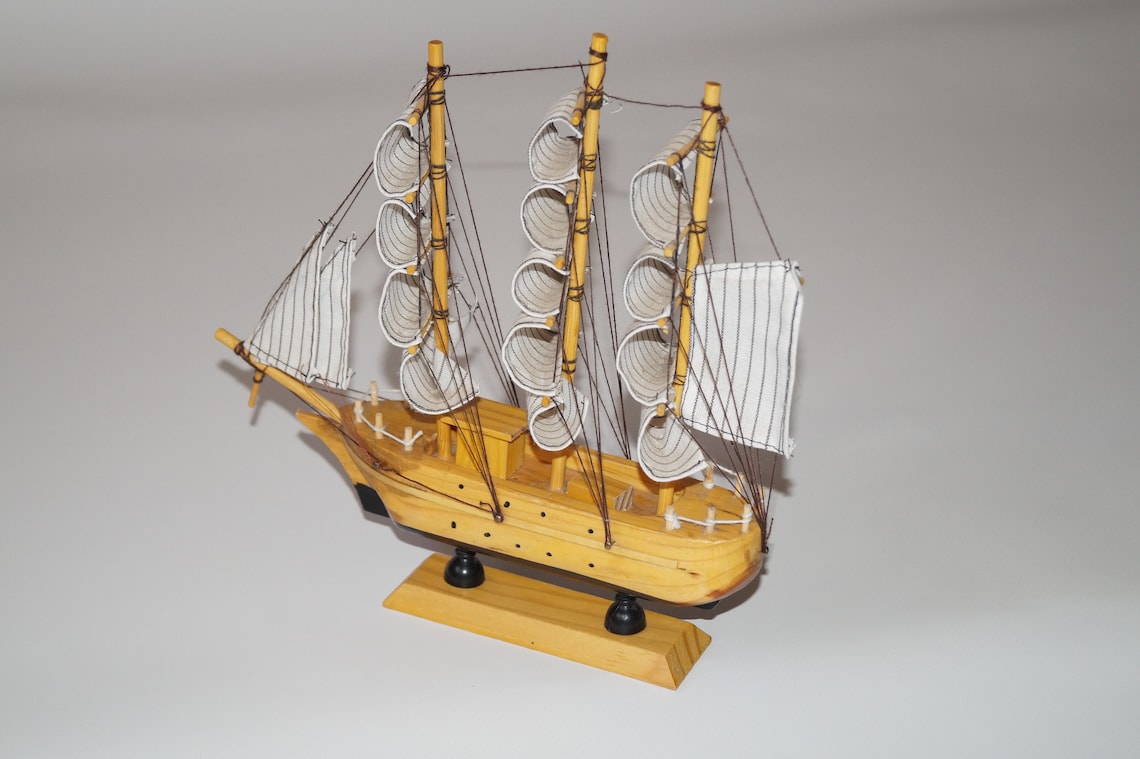 Wooden Ship Rare Ship Decorative Ship Collectible Ship Sailing - Etsy