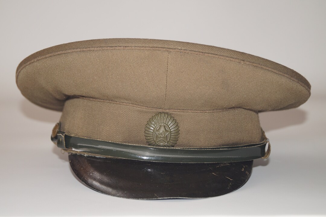 Field Cap Soviet Army Old Cap Officer Field Hat USSR Army Hat Army Cap ...