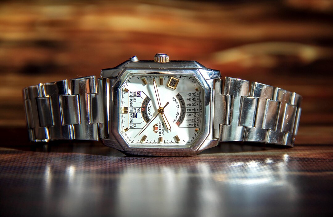 Orient College Multi-year Calendar Japan Watch Vintage Mechanical ...