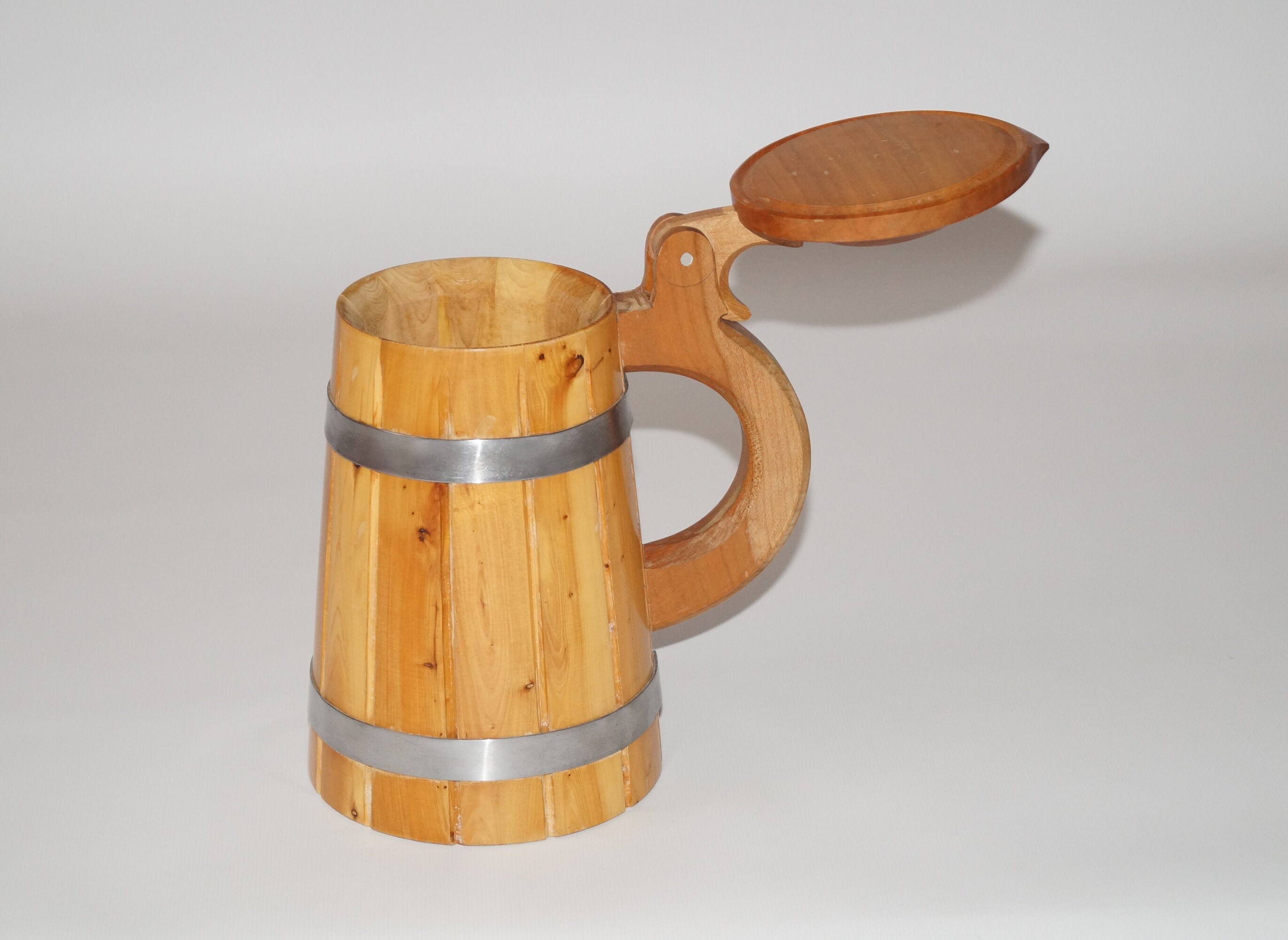 Wooden Mug Wooden Beer Mug Wooden Tankard Mug Wood Wooden Cup | Etsy