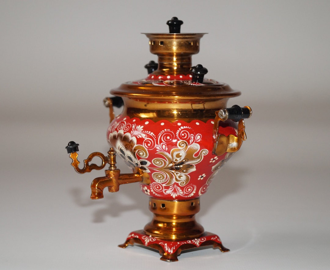 Small Samovar Soviet Samovar Painted Samovar Mini Samovar Decorative ...