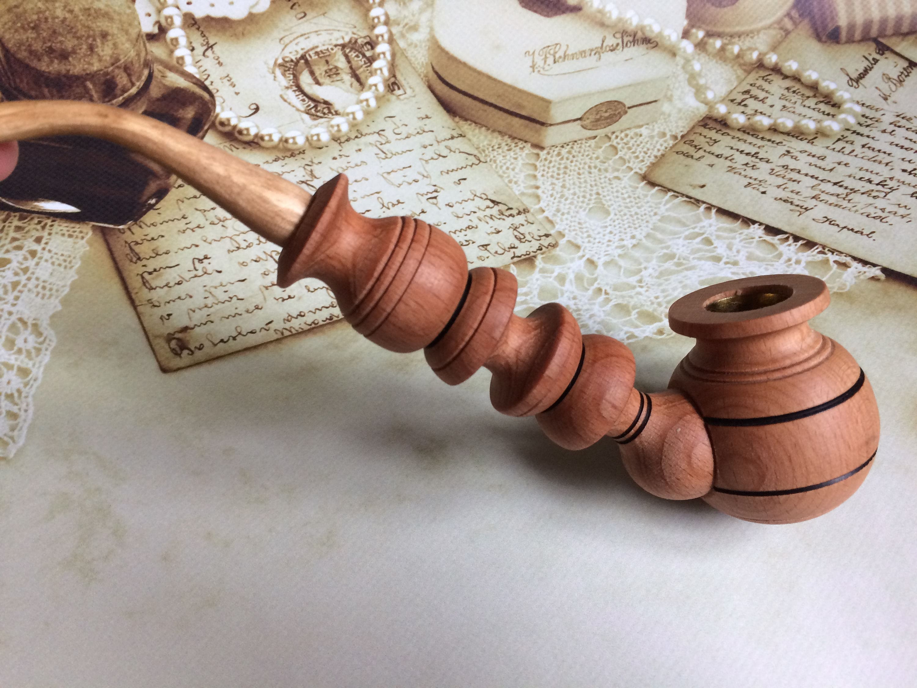Accesorios para fumar Pipa de madera Pipa de tabaco Pipa de - Etsy España