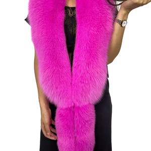 Arctic Fox Fur Stole 59' 150cm & Transformig Tails / Cuffs / Headband ...