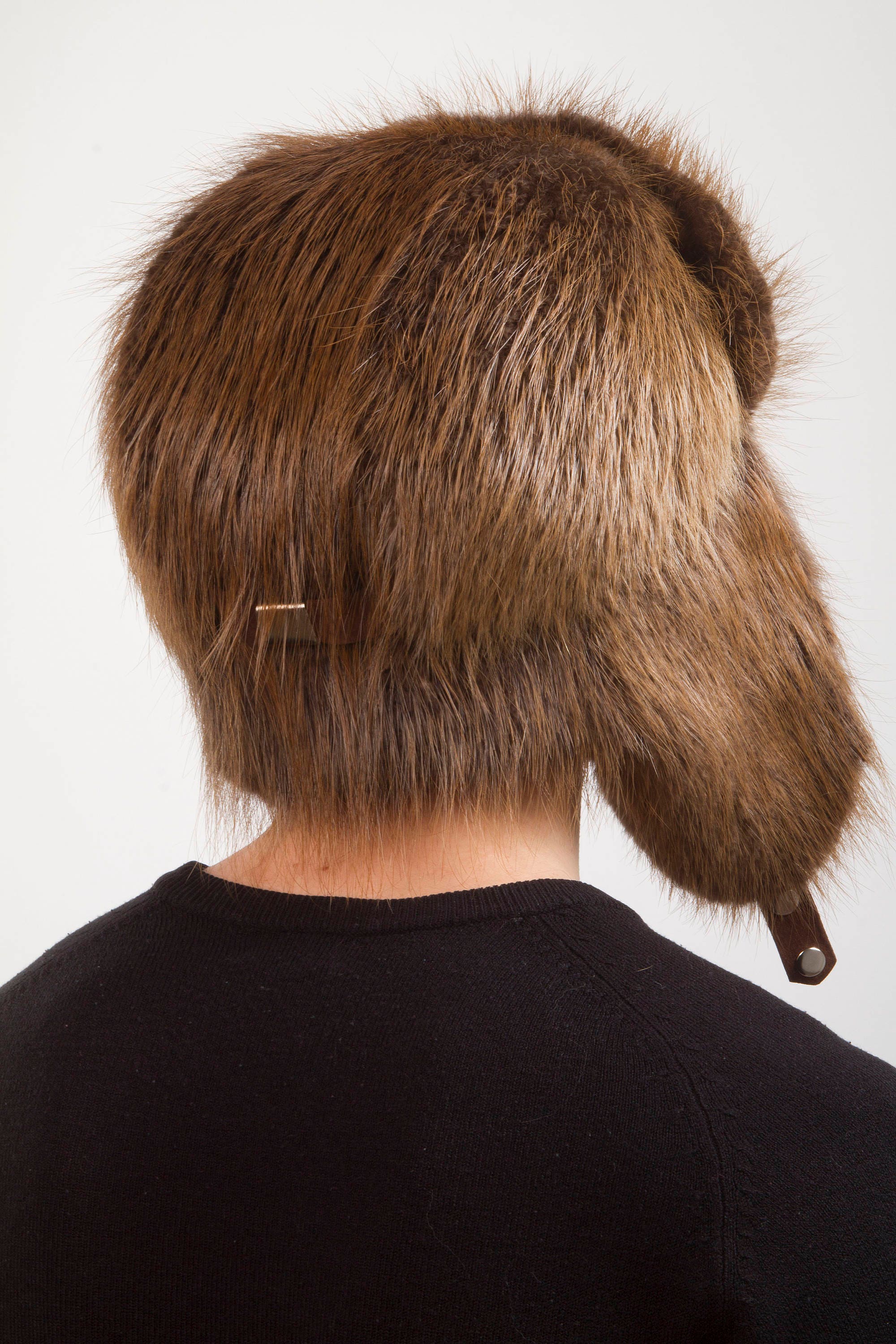 Beaver Fur Full Trapper Hat para un sombrero Ushanka de 22.5 - Etsy España