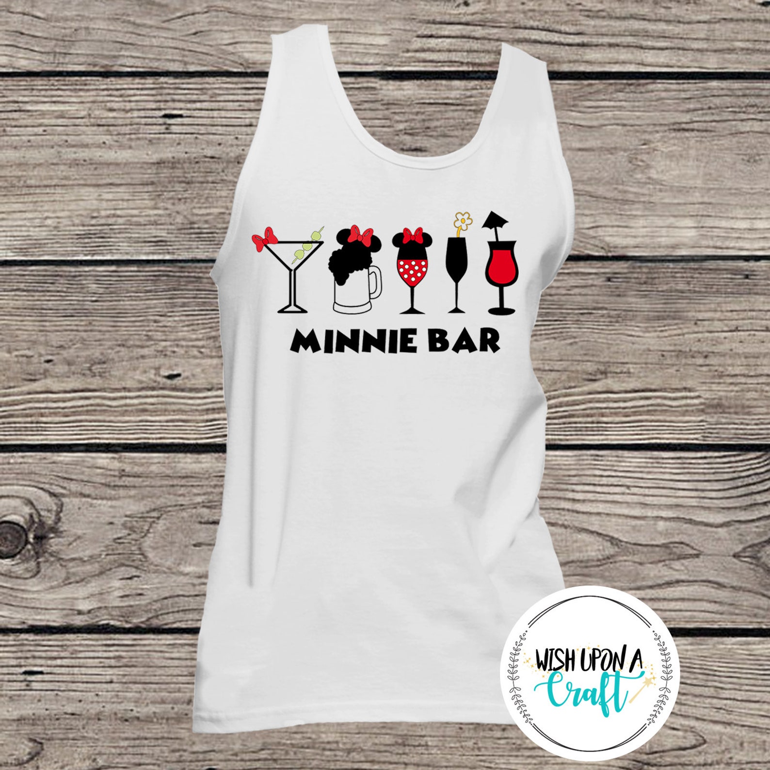 Minnie Bar Shirt // Minnie Mouse // Drinking Around the World // World ...