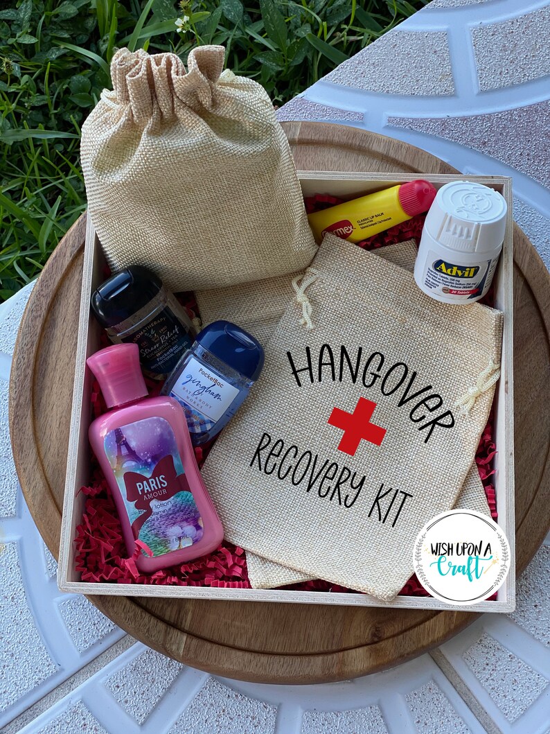 Custom Hangover Recovery Kit for Bachelorette Party // 21st - Etsy