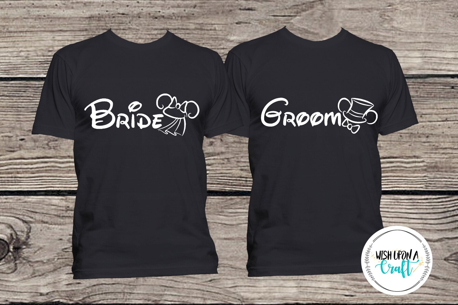 Disney Bride and Groom // Couple Shirts // Disney Honeymoon // - Etsy