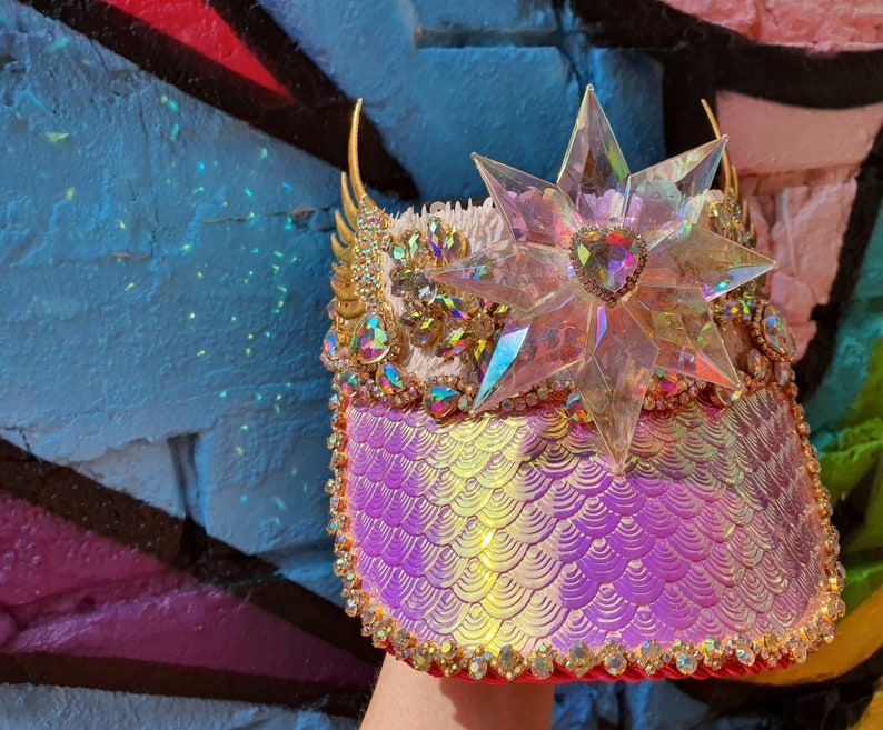 Sparkle Sprite, Crystal Encrusted Visor With Built in Lights - Etsy