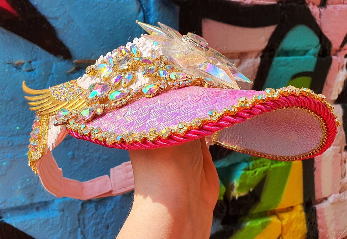 Sparkle Sprite, Crystal Encrusted Visor With Built in Lights - Etsy