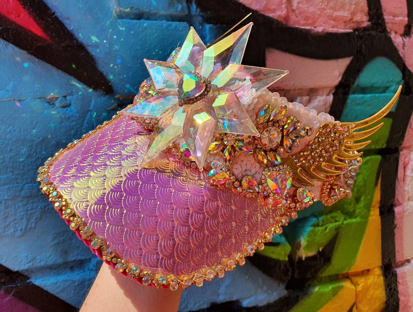 Sparkle Sprite, Crystal Encrusted Visor With Built in Lights - Etsy