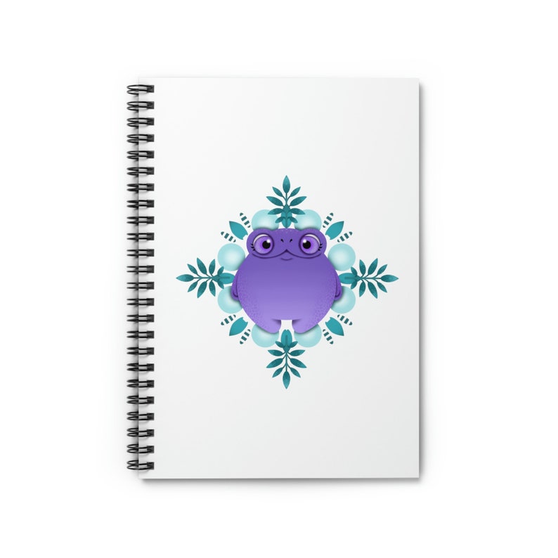 Spiral Notebook Zentangle Frog - Etsy