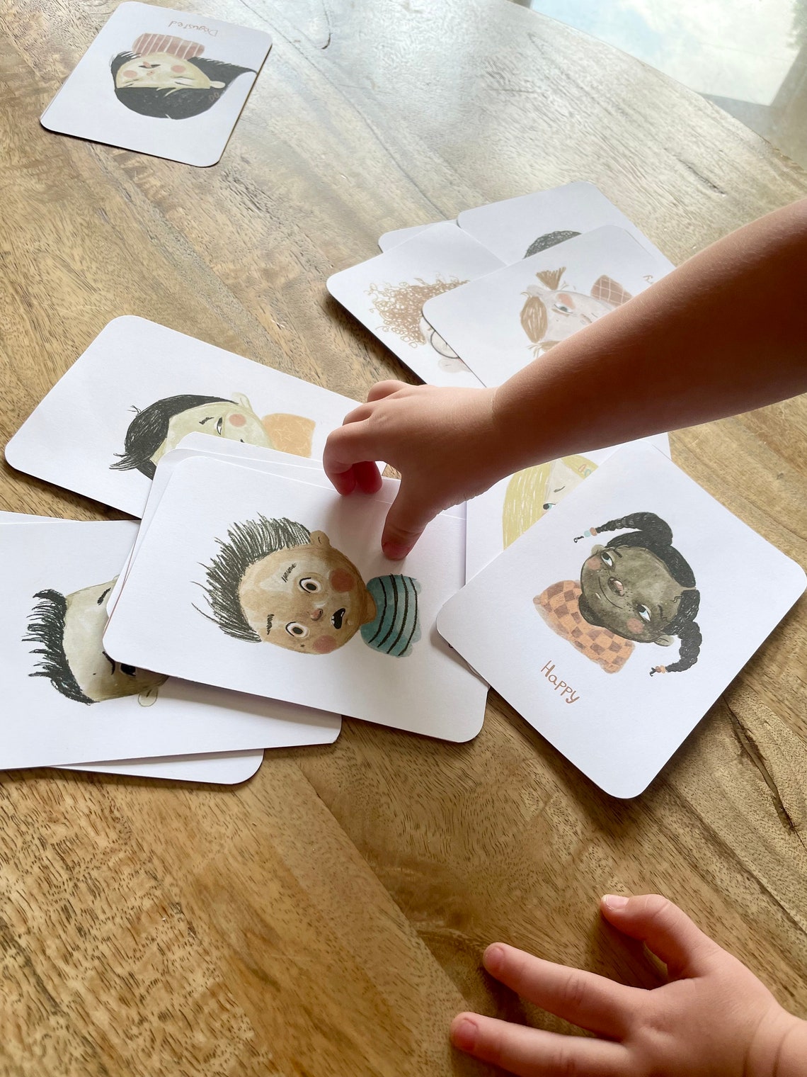 Printable Feeling Flashcards for Kids and Toddlers,montessori Material ...