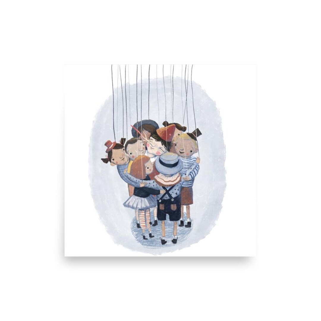 Pinocchio Hug Square 10”x 10” Poster - Etsy