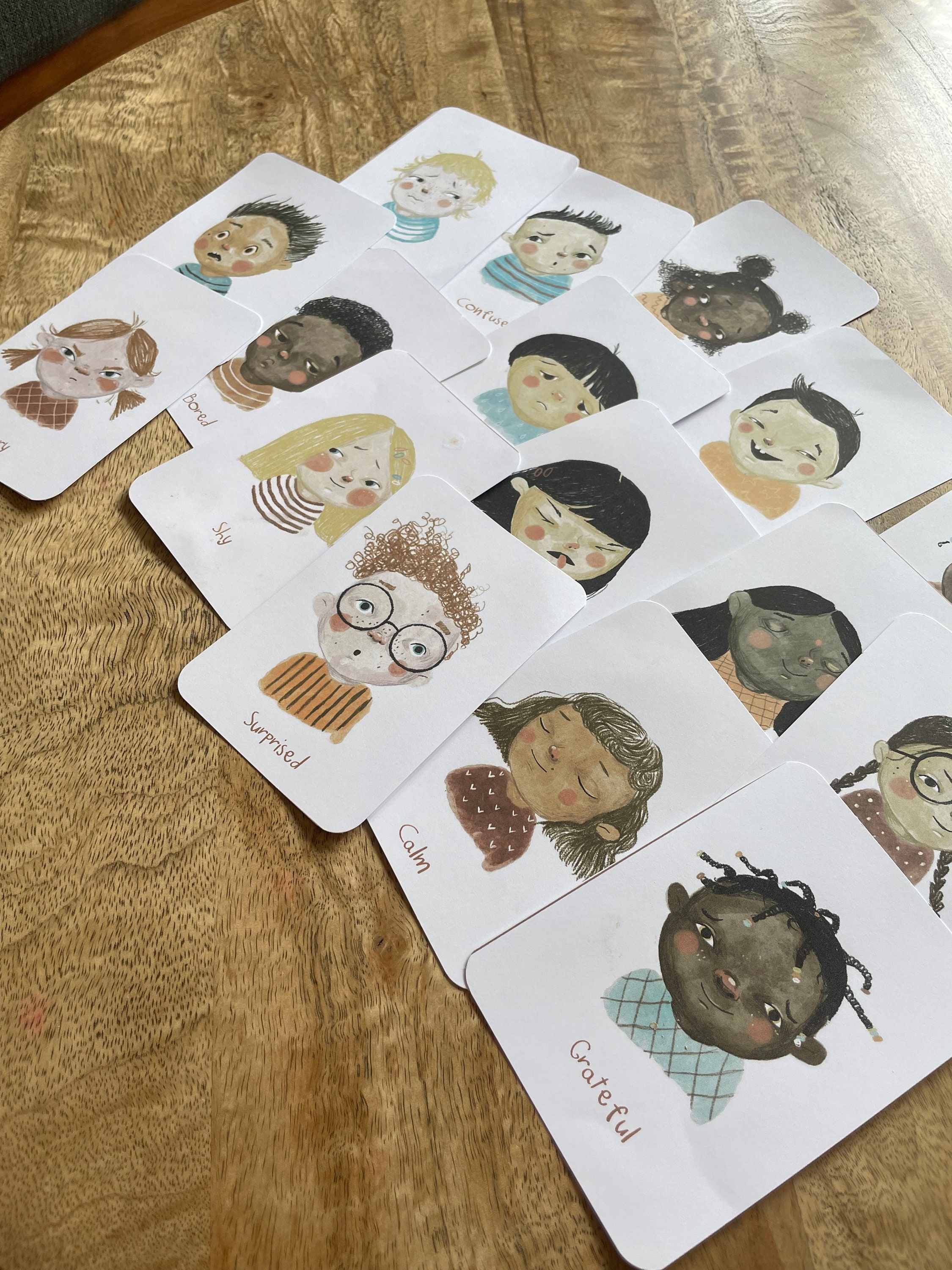 Printable Feeling Flashcards for Kids and Toddlers,montessori Material ...