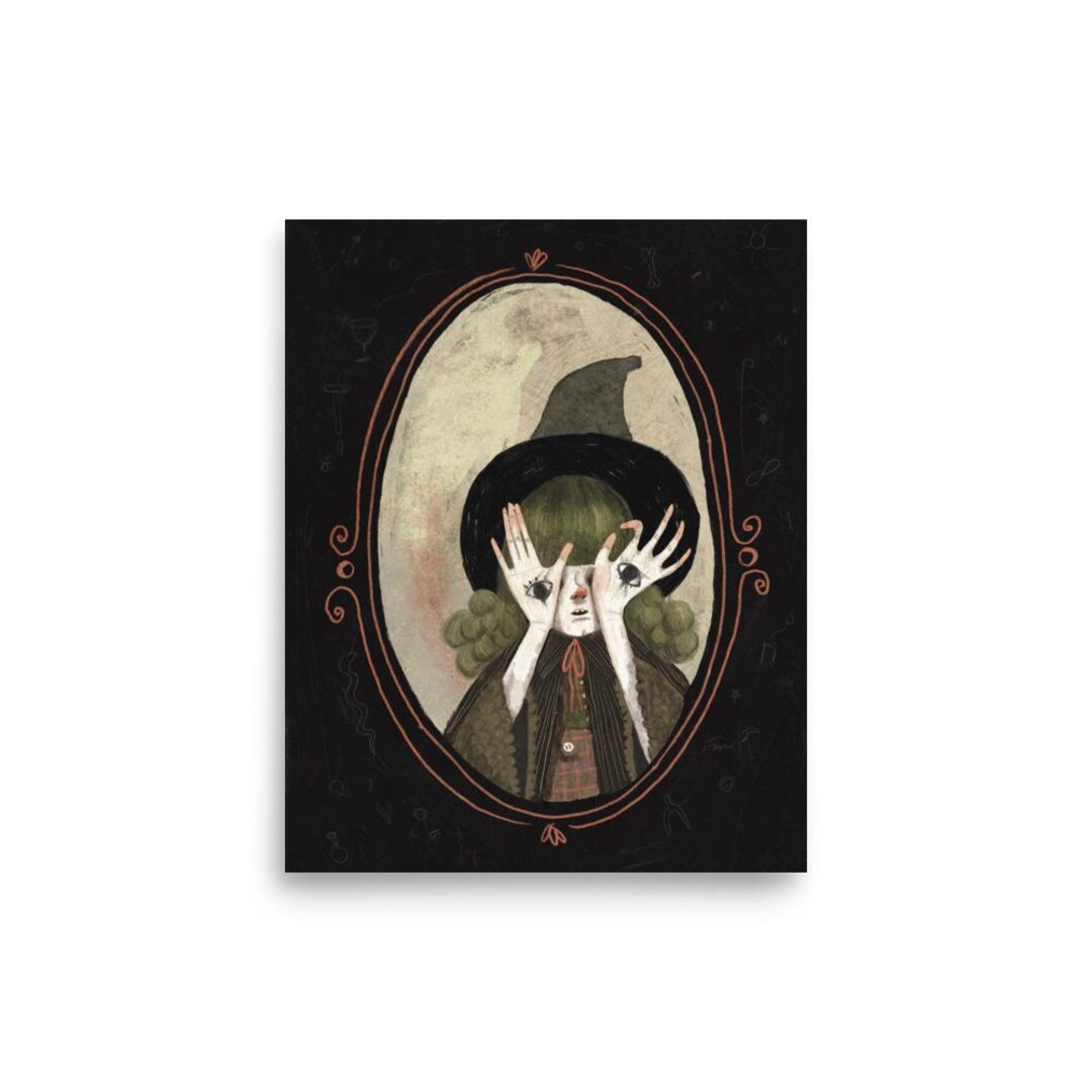 Witch Halloween 8x10 Print - Etsy