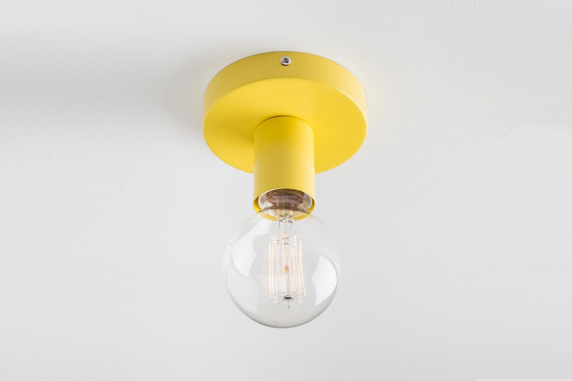 Ove Ceiling Mount Light Fixture Yellow - Etsy