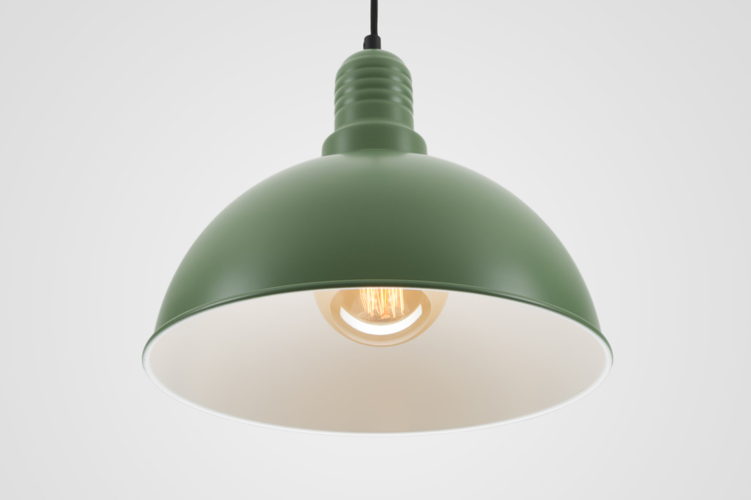 Lias Ceiling Pendant Lamp Green Retro Loft Industrial - Etsy