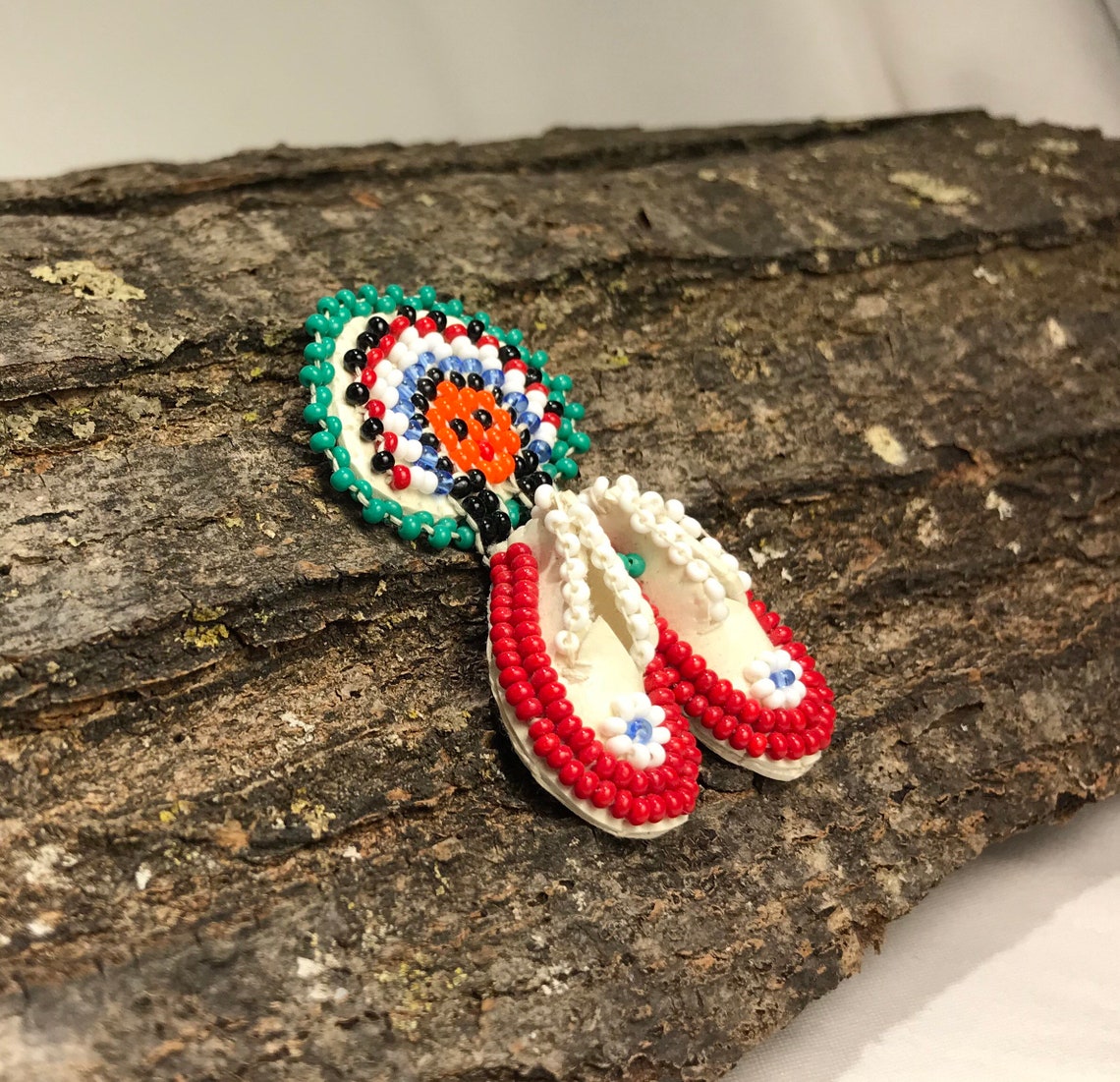 Vintage Native American Miniature Chief Figure With Moccasins - Etsy