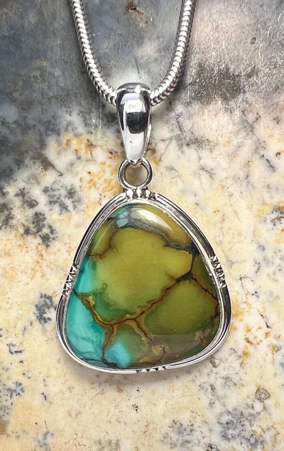 Polished Freeform Turquoise Cabochon Sterling Silver … - Gem
