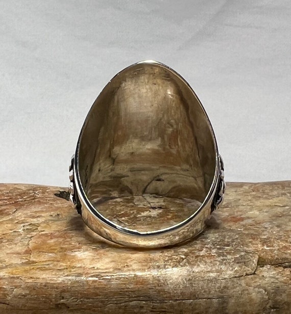 Lord Ganesha Repousse Technique Sterling Silver Ring … - Gem