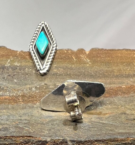 Southwest Native American Diamond Shaped Turquoise St… - Gem