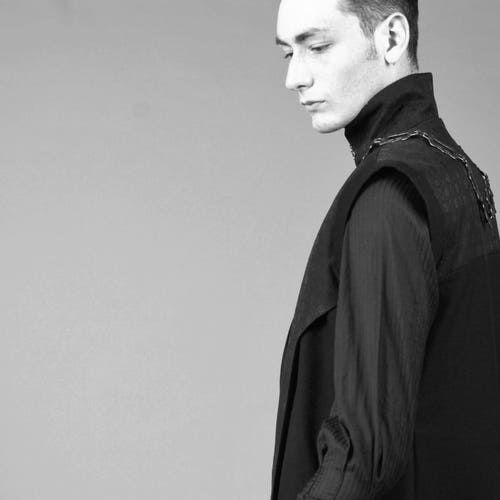 Mens Black Tudor Inspired Sleeveless Overcoat | Etsy