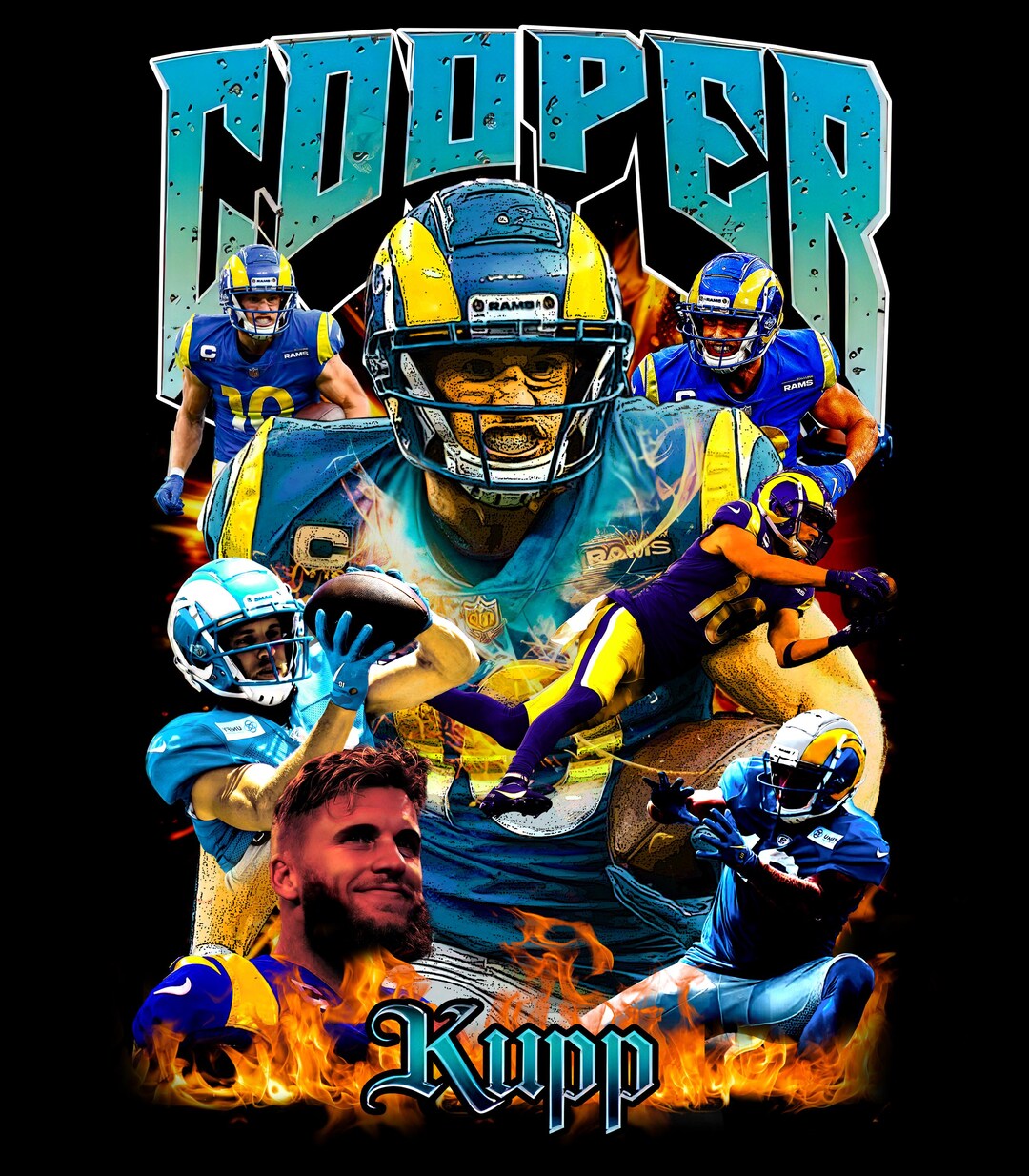 Cooper Kupp Tshirt Design. Bootleg Tee. Instant Download and Ready to ...