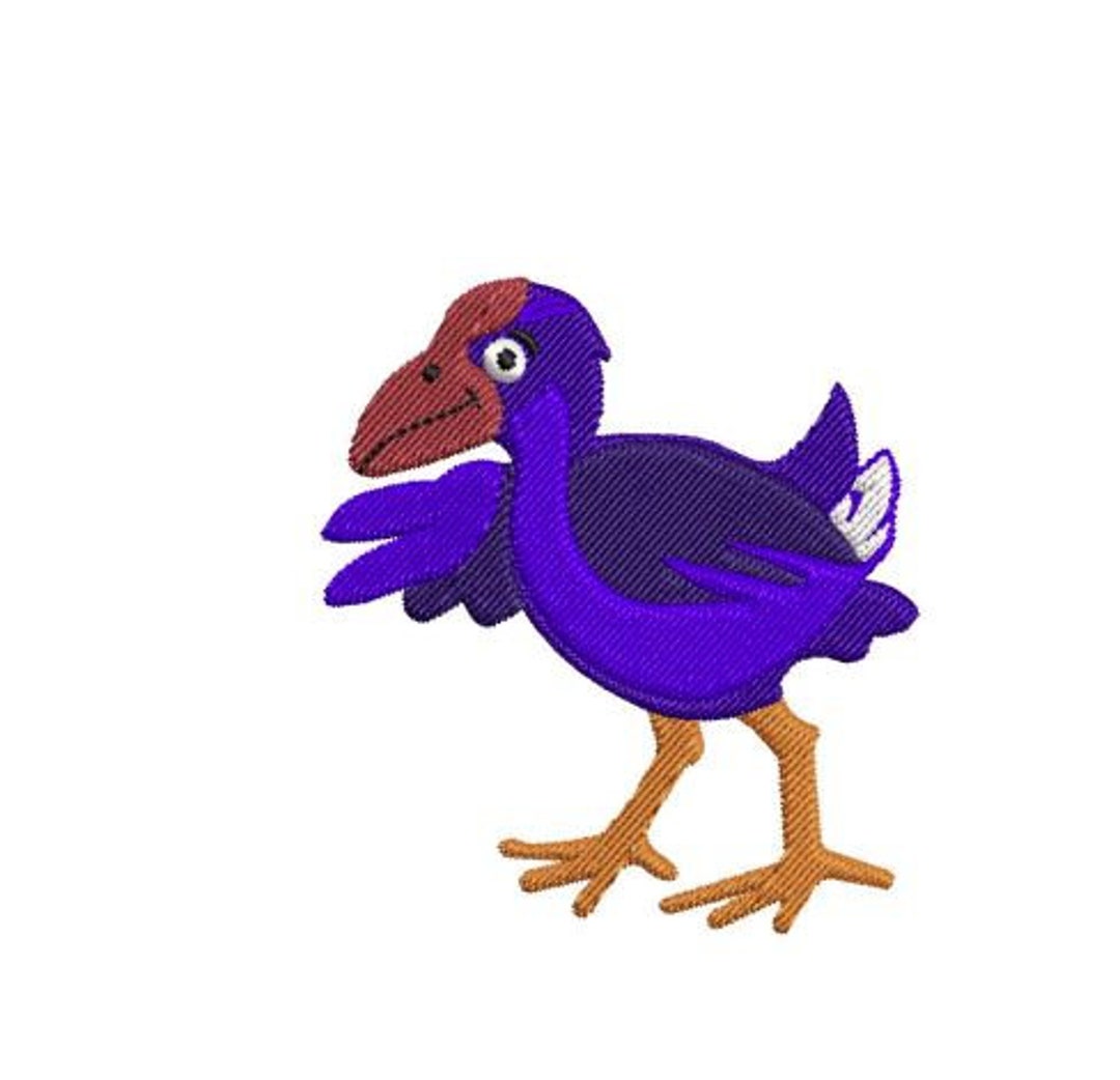 Puck the Pukeko Swamp Bird Updated 4x4 Hoop This is a Machine ...