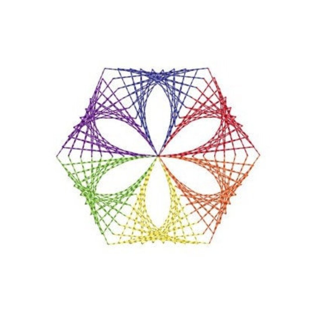 String Art Star 3 Sizes Will Fit 4x4 6x6 8x8 Hoop These Are Machine ...