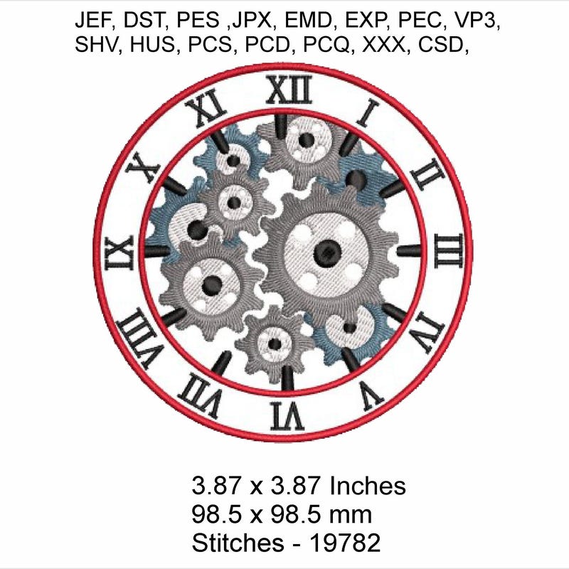 Embroidery Clock - Etsy