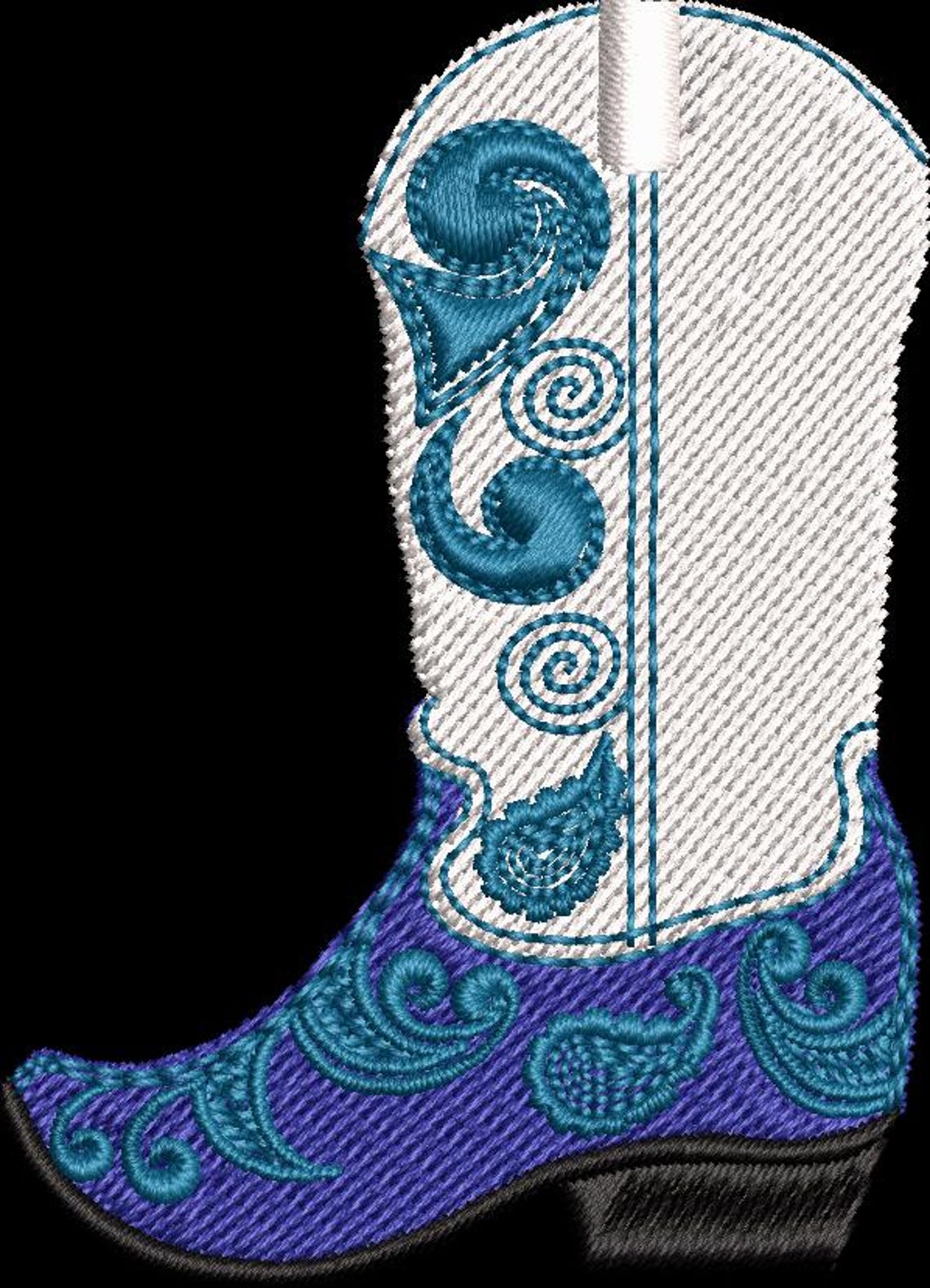 Cowboy Boots - Small - Machine Embroidery Hoop Design - Rodeo Boots ITH ...
