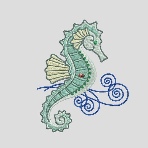 Sea Horse Machine Embroidery Design Seahorse Embroidery - Etsy