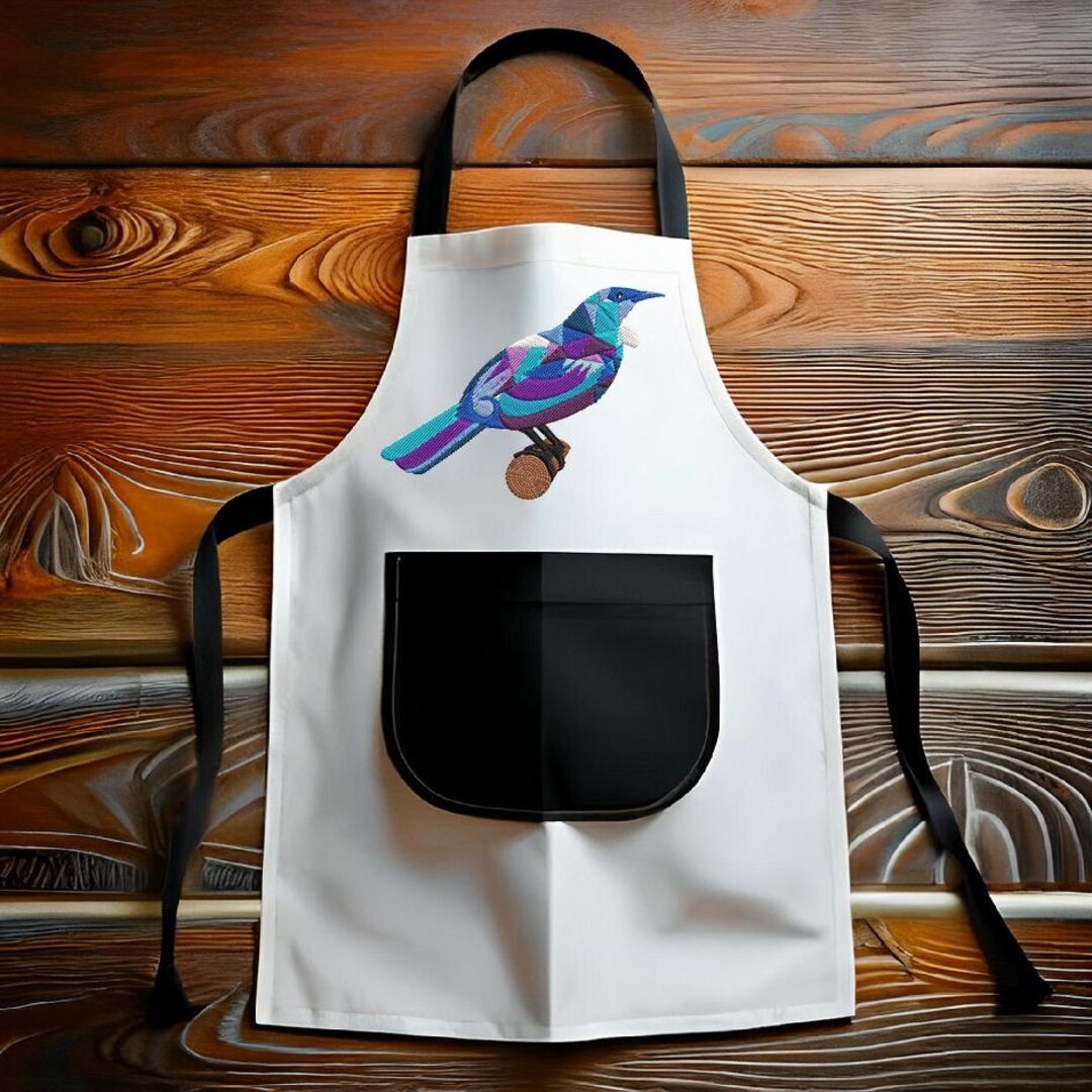 Patchwork Tui Colourful Bird - Machine Embroidery Hoop Design - Digital ...