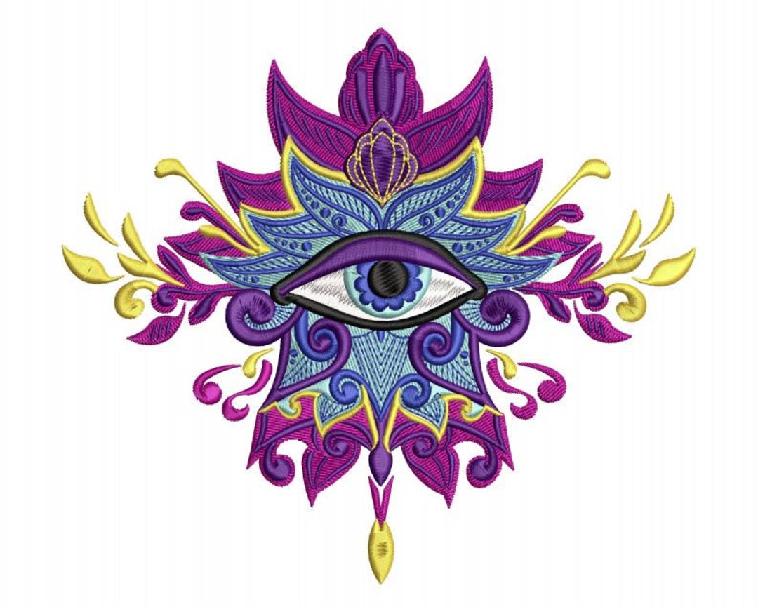 Spiritual Eye 1 3 Sizes Will Fit 4x4, 6x6 and 8x8 Hoop is a Machine ...