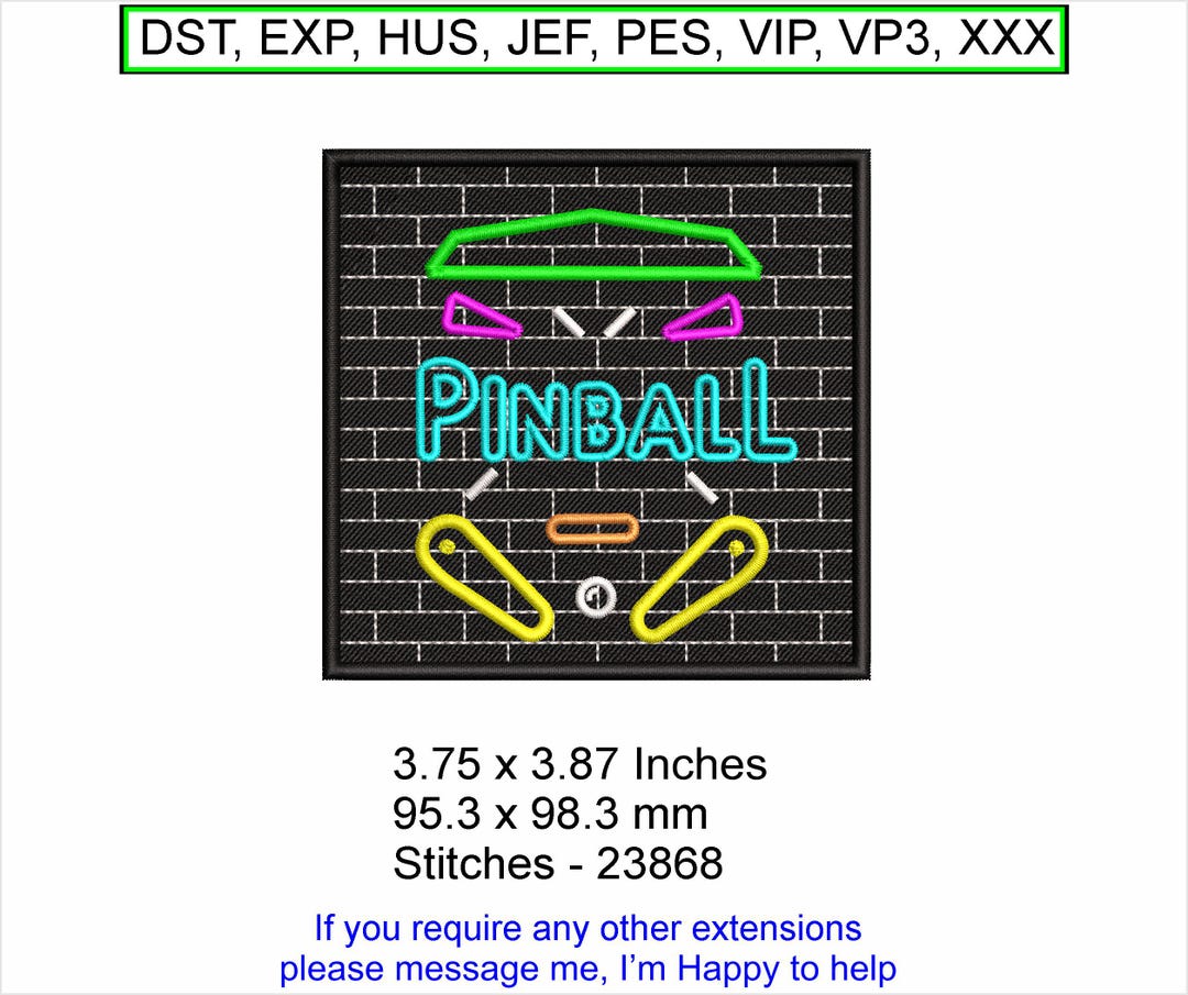 Pinball Sign on Wall No 4 - Size 3.75 X 3.87 Inches - Machine ...