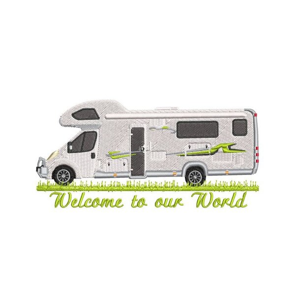 Rv Embroidery Design - Etsy
