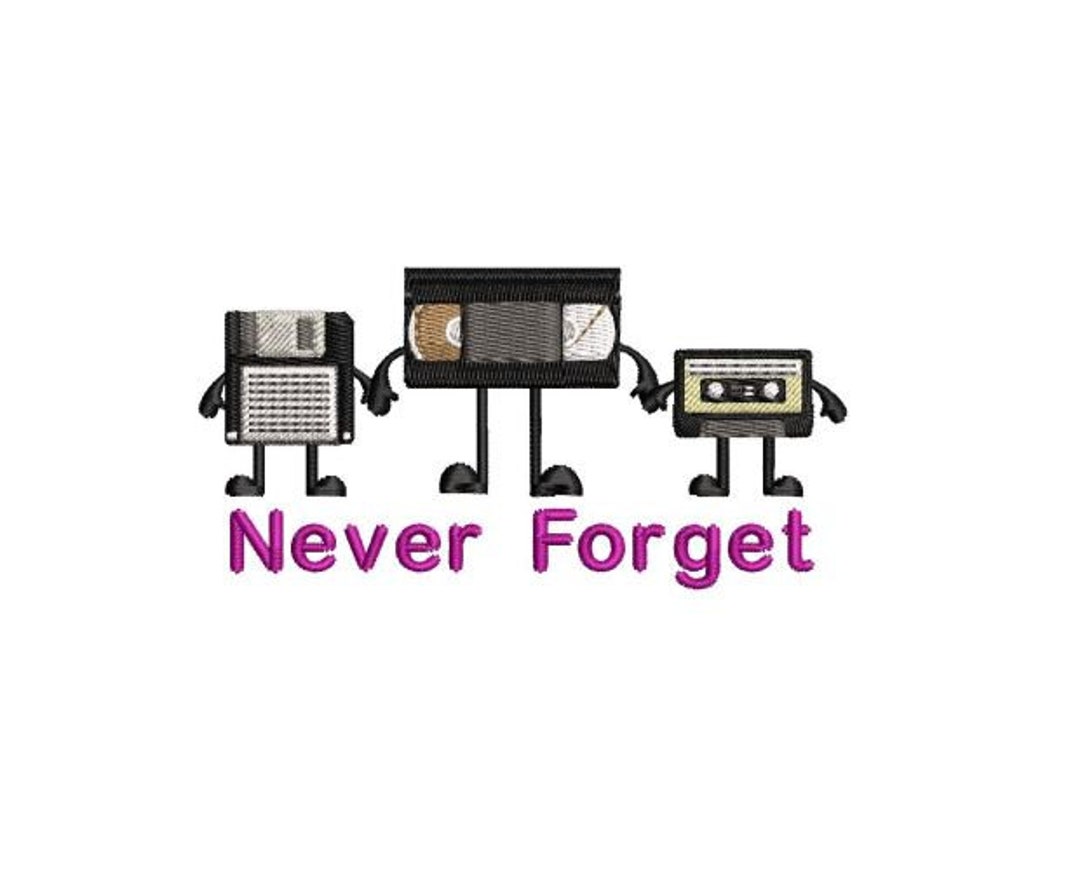 Never Forget Small VHS Floppy and Tape is a Machine - Etsy