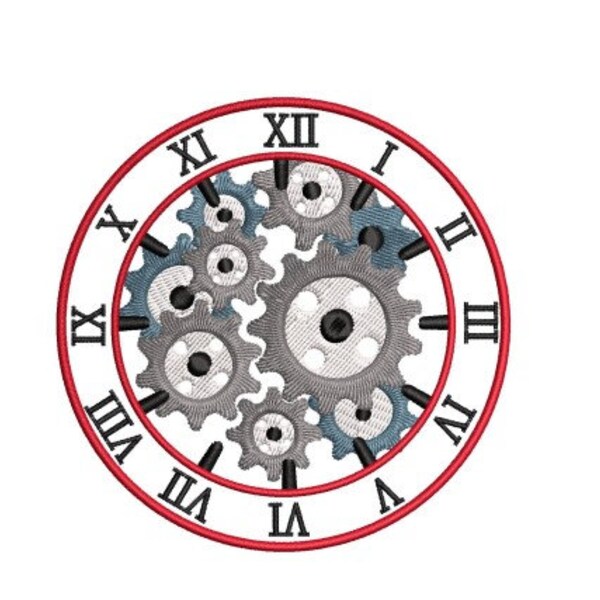 Embroidery Clock Face - Etsy