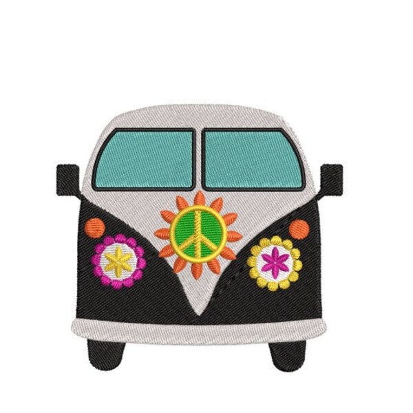 Vw Van Embroidery Design - Etsy