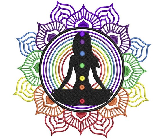 Chakra Girl Large 3 X Designs Thin and Thick Lines Large - Etsy UK