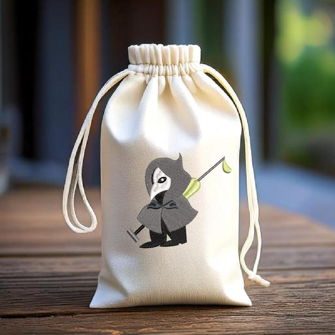 Peter the Plague Doctor 1 -2 Sizes - Machine Embroidery Hoop Design ...